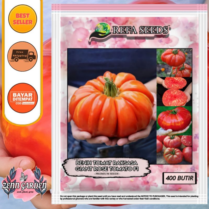 Jual Isi 400 Butir Benih Tomat Raksasa Giant Rose Tomato F1 / Benih ...