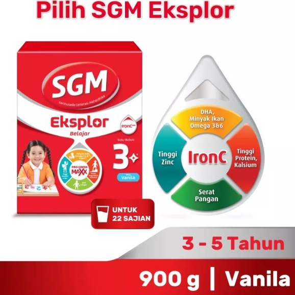 Jual SGM Eksplor 3 Plus Vanila 900 gr | Shopee Indonesia