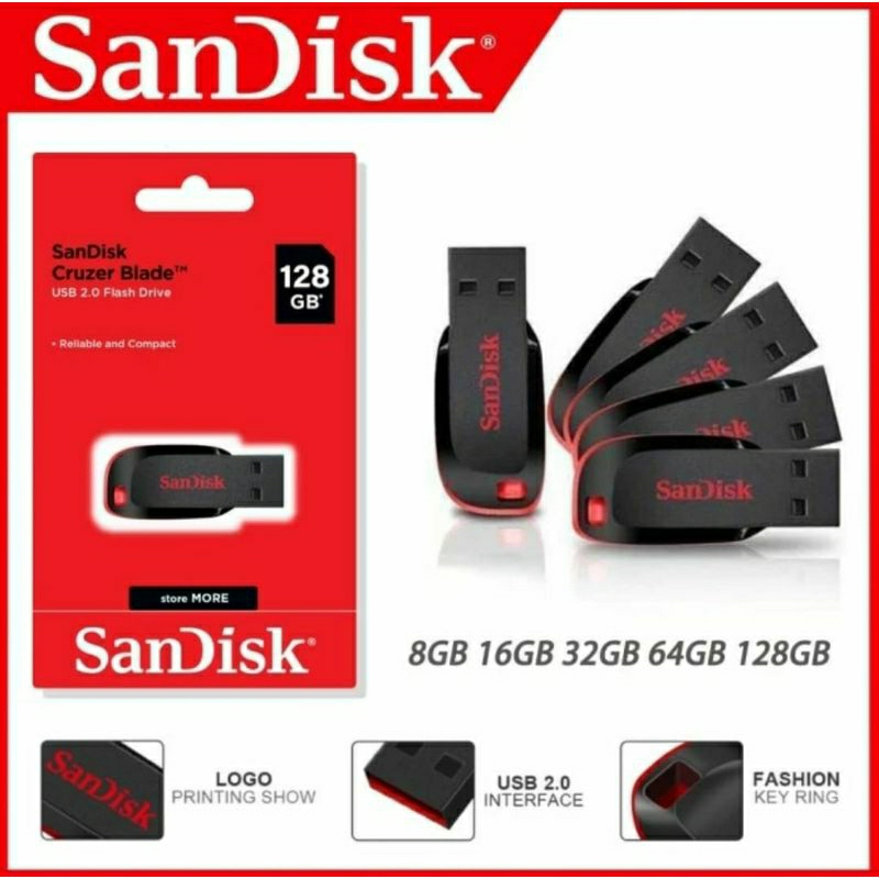 Jual Sandisk Cruzer Blade USB Flashdisk | Shopee Indonesia