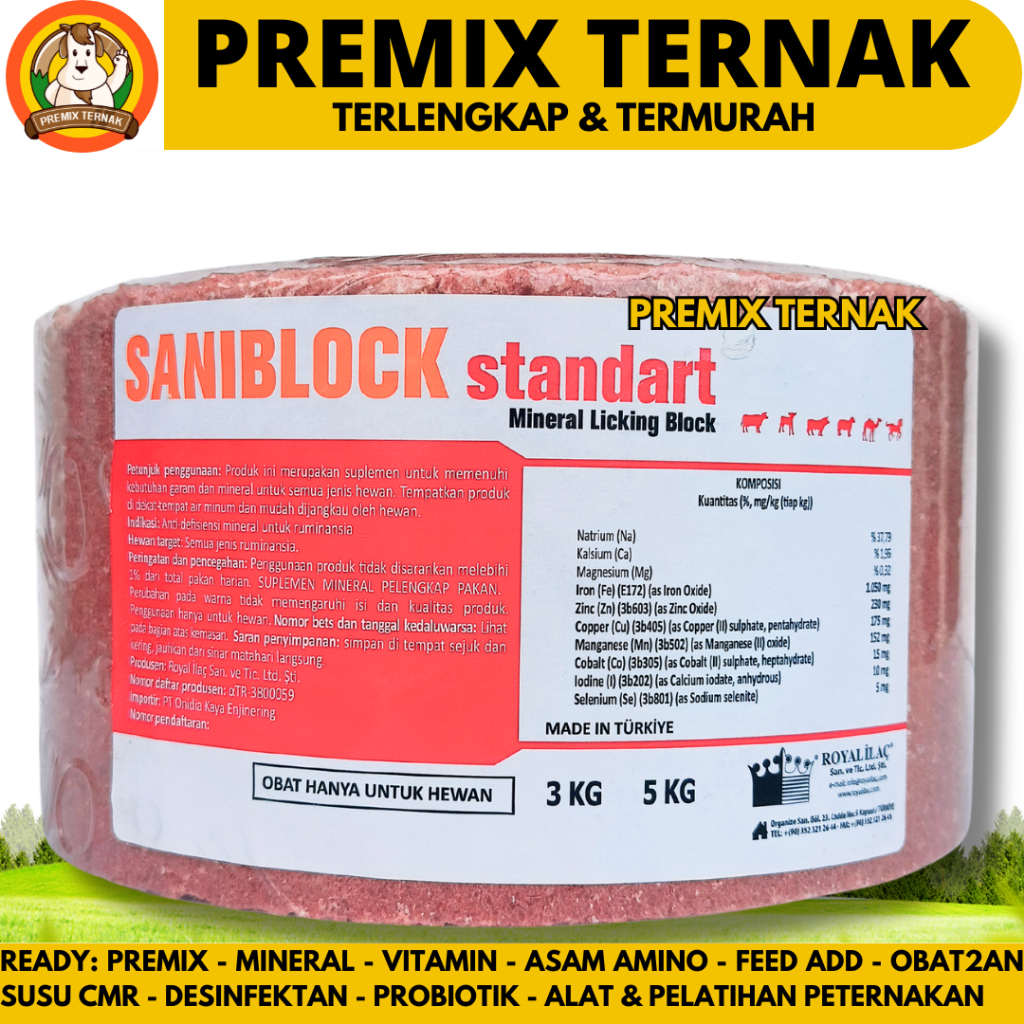 Jual MINERAL BLOK SANIBLOCK STANDART 3 KG - MINERAL BLOK SAPI - MINERAL ...