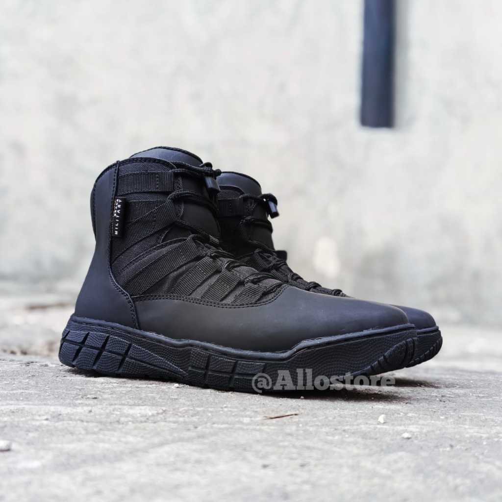 Jual sepatu pdl pendek pria wanita 6 inc sepatu satlantas hitam model ...