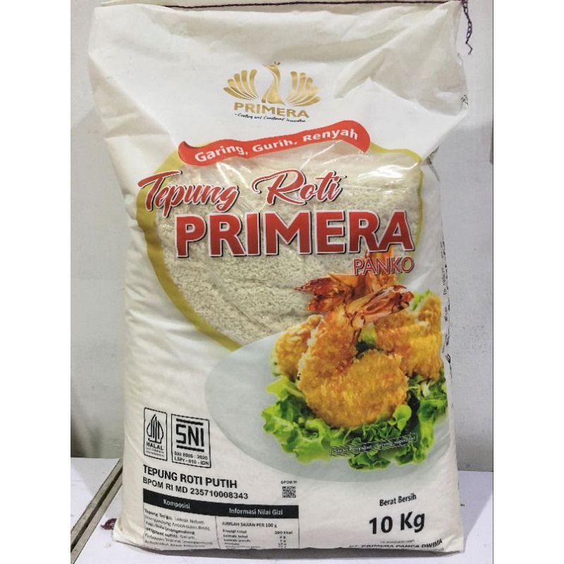 Jual TEPUNG PRIMERA PANKO PUTIH 10 KG | TEPUNG ROTI HALAL | Shopee ...