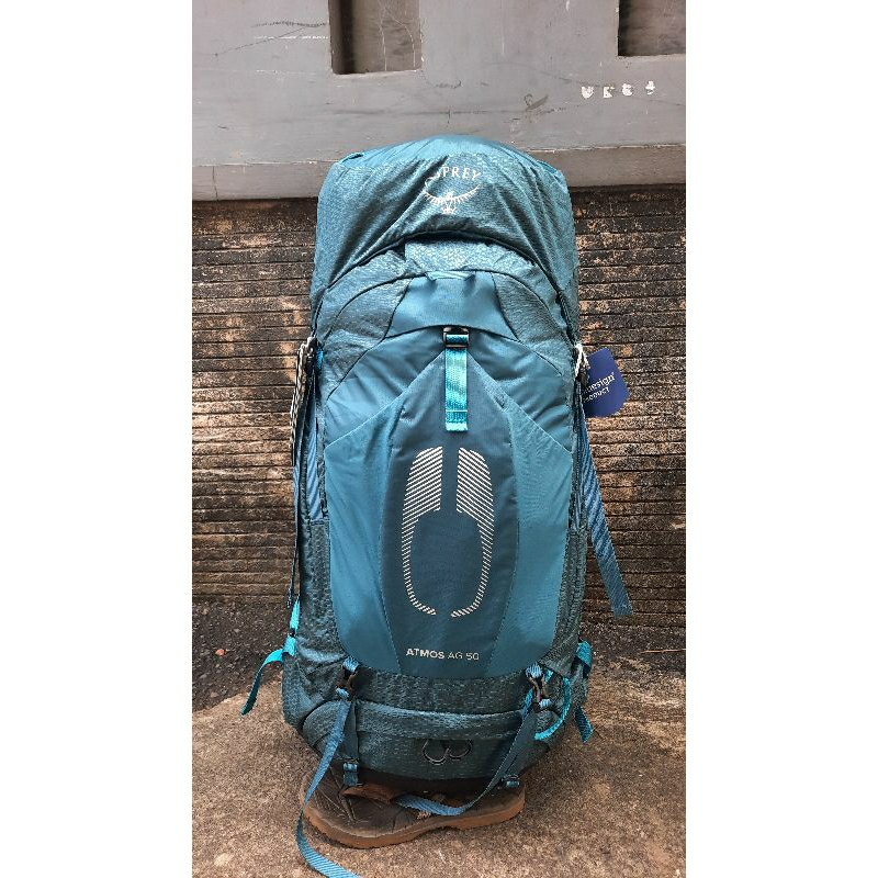 Jual OSPREY ATMOS AG 50 BLUE BACKPACKING BACKPACK TAS GUNUNG HIKING ...