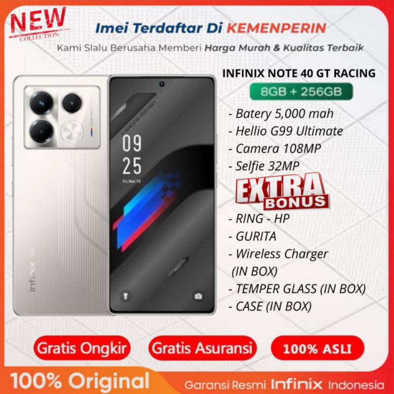 Jual INFINIX NOTE 40 GT RACING (BMW EDITION) RAM 8GB MEMORY 256GB 8 ...