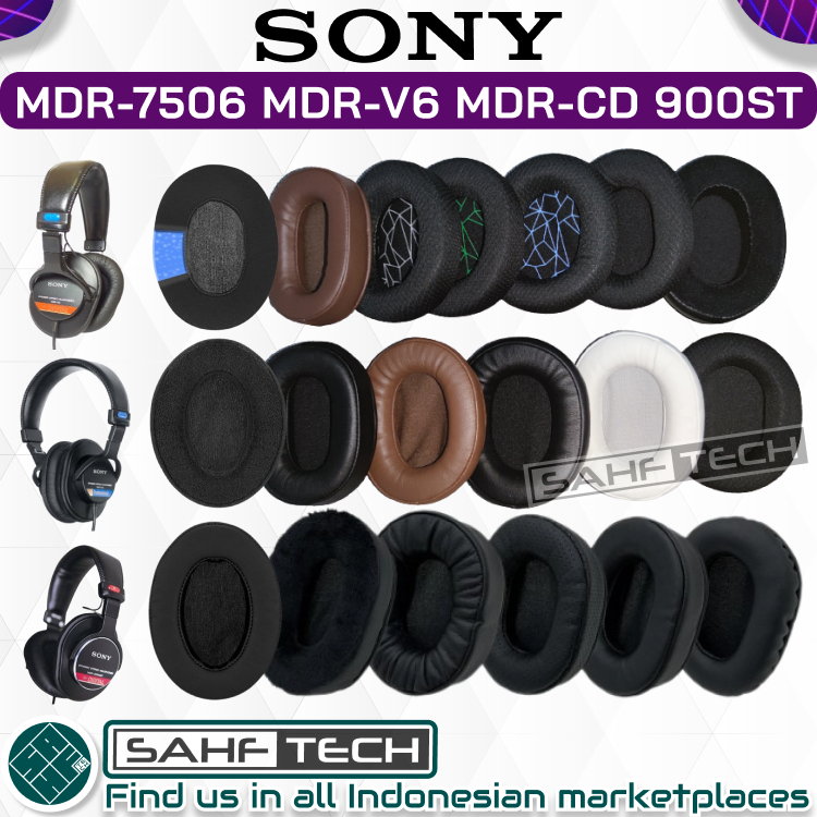 Jual Busa Bantalan Sony MDR-7506 / MDR-V6 / MDR-CD 900ST Earpad Ear Pad ...