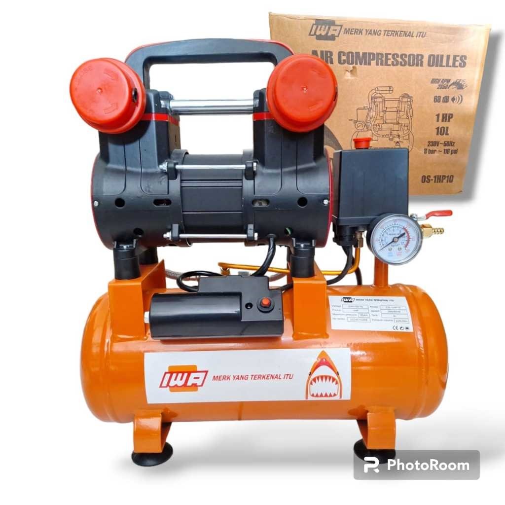 Jual Kompresor Angin 0.75 Kw 3/4 HP 10L Air Compressor Orion type DC75M ...