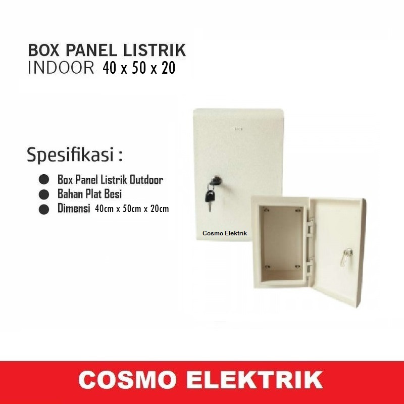 Jual Box Panel IONEE 40x50x20 cm Kotak Panel Listrik Plat Besi + Kunci ...