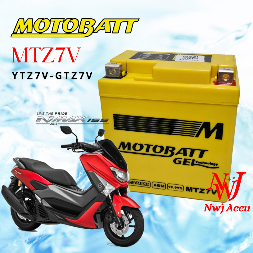 Jual AKI KERING MOTOR NMAX AEROX 155 LEXI 155 MTZ7V MOTOBATT YTZ7V ...