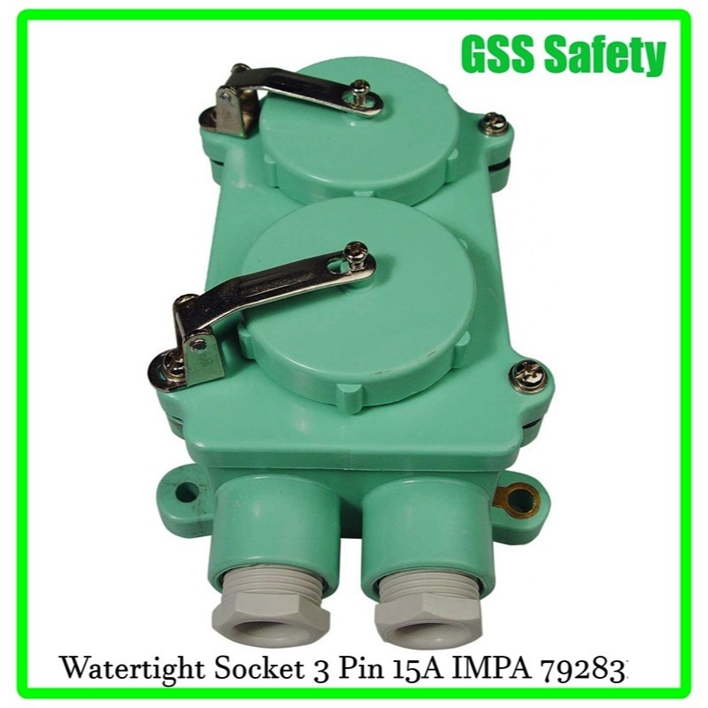Jual IMPA 792831 - Twin Receptacle Watertight 3 Pin Synthetic Resin 15A ...