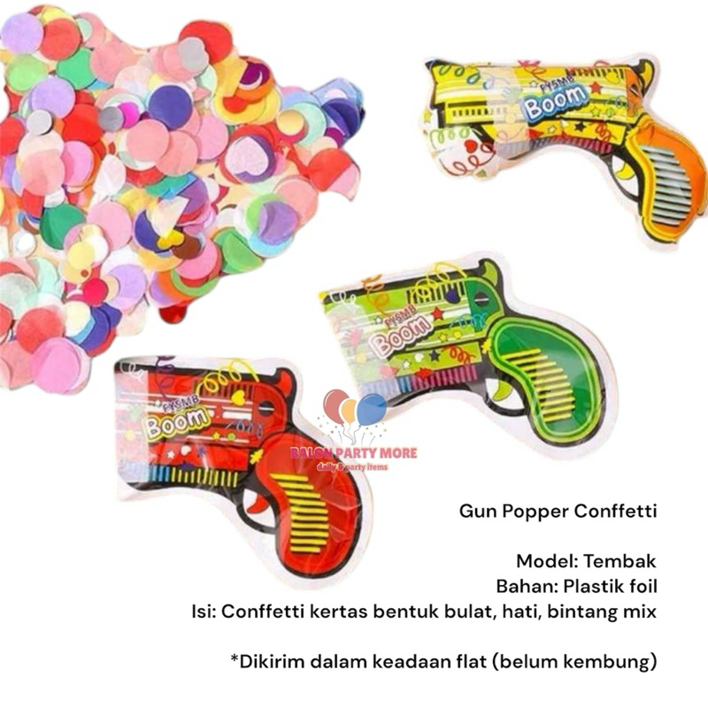 Jual (BACA DESKRIPSI) Popper Party Murah Bentuk Gun Tembak Meriam Pesta ...