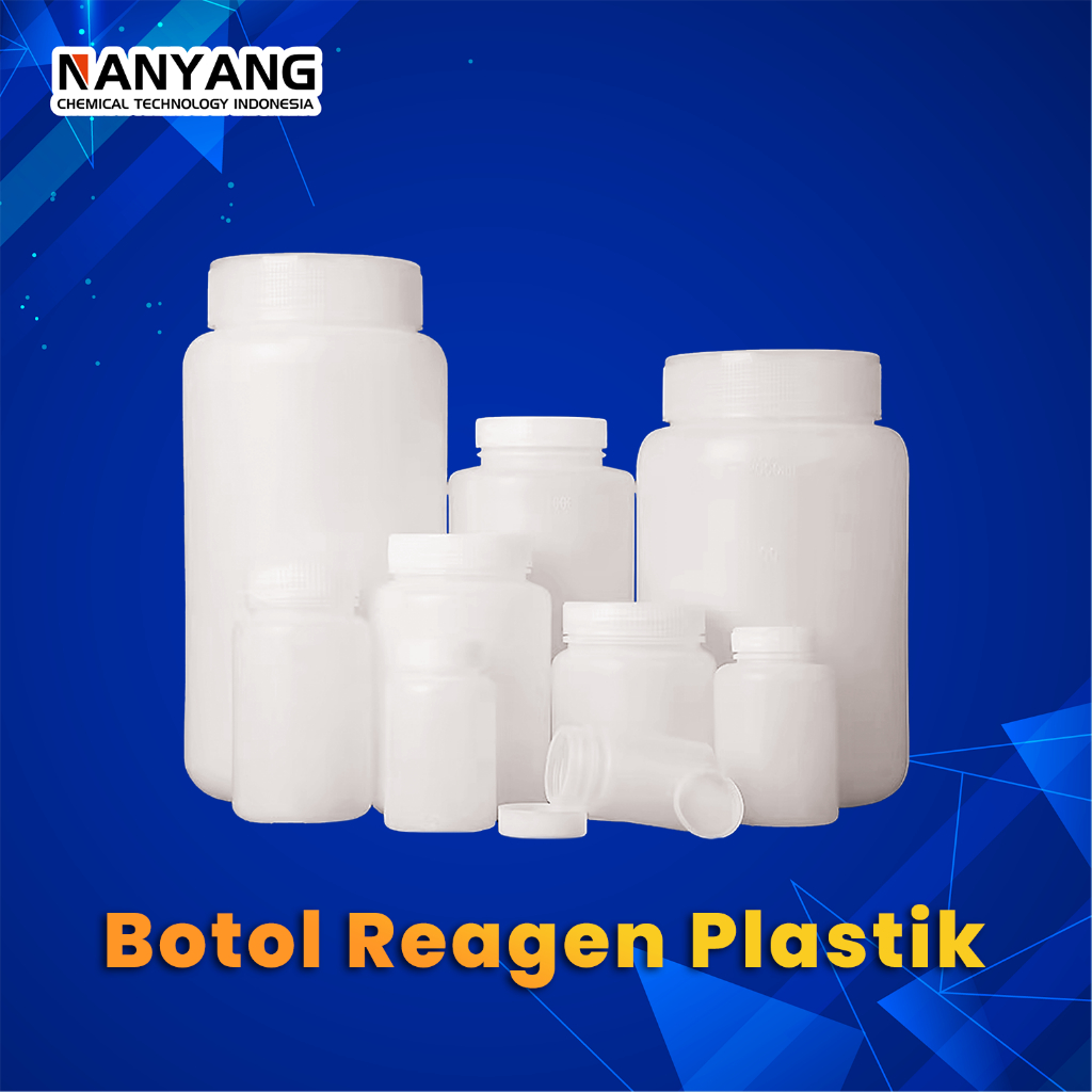 Jual Botol Reagen Plastik Putih dengan Skala /White Plastic Reagent ...