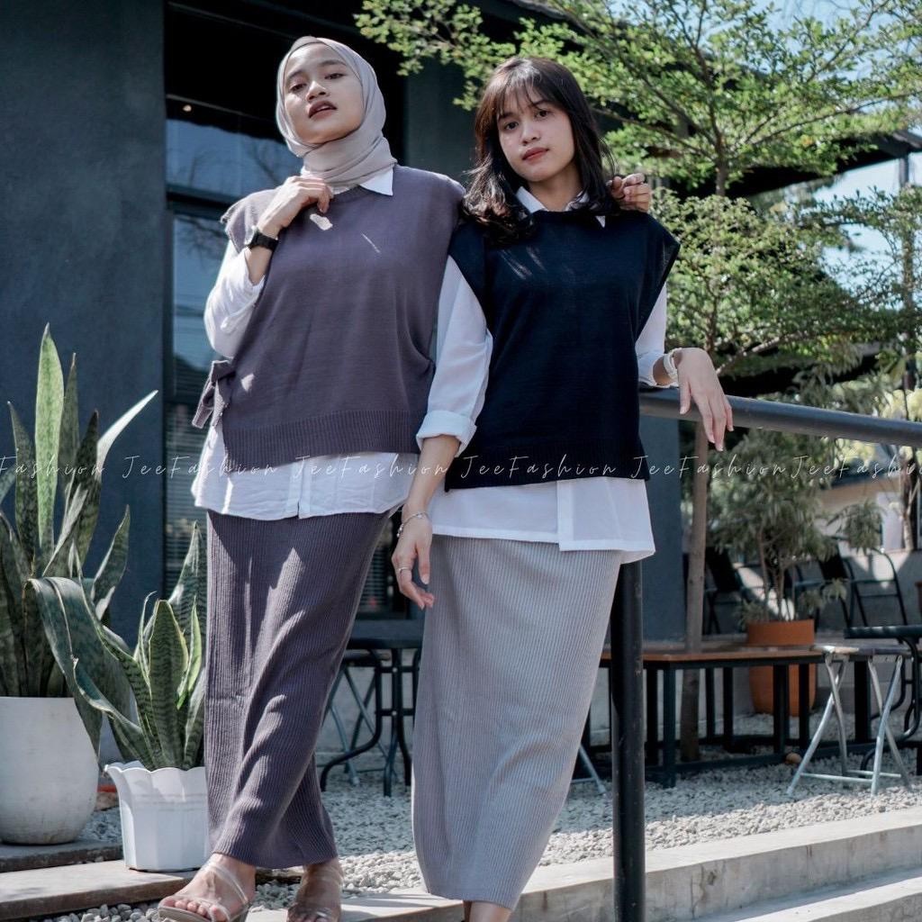 Jual SETELAN ROMPI TALI RAJUT PREMIUM / ROMPI SATU SET / BAJU SETELAN ...