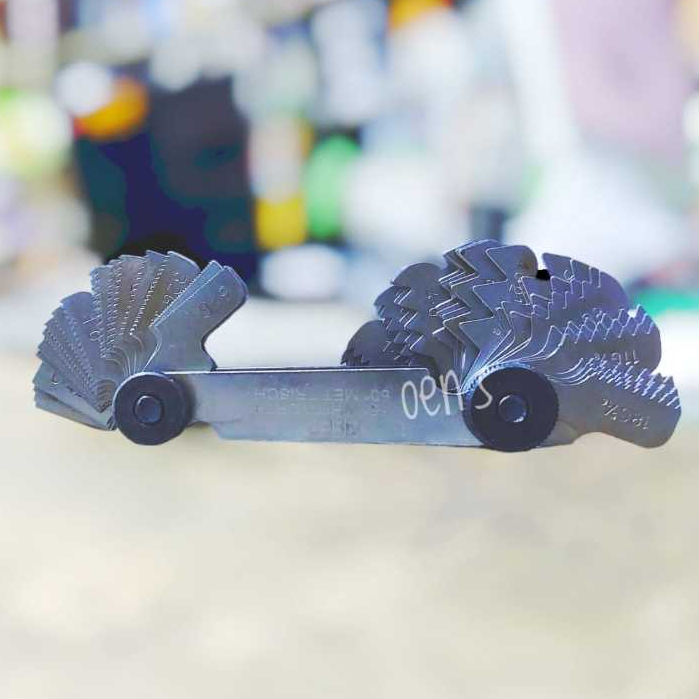 Jual Alat ukur Suri Sisir Drat screw pitch ukuran inch dan milimeter ...