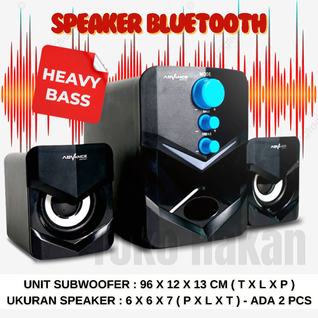 Jual Speaker Bluetooth Full Bass Advance CLS-201BT RGB Gaming / Speaker TV Full Bass / Speaker ...