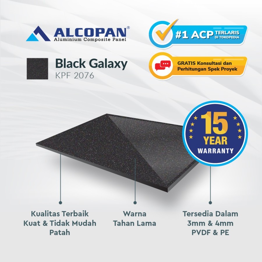 Jual ACP Alcopan 4mm PE Indoor & PVDF Outdoor Proctect UV- Aluminium ...