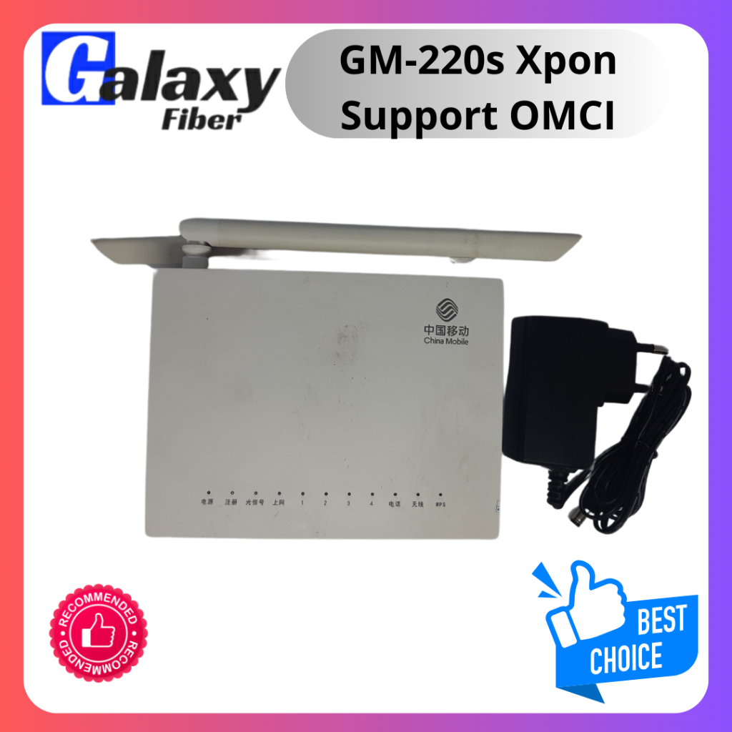 Jual GM220s Modem Onu XPON dengan Adaptor Support OMCI | Shopee Indonesia