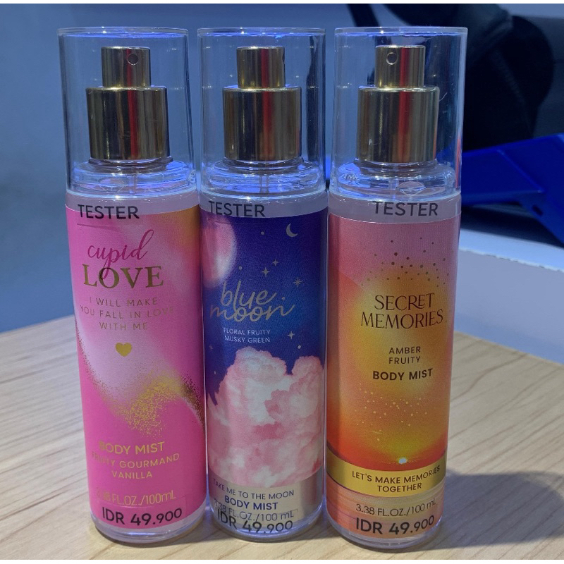 Jual Miniso Body Mist 100mL (Blue Moon,Secret memories,Cupid Love ...