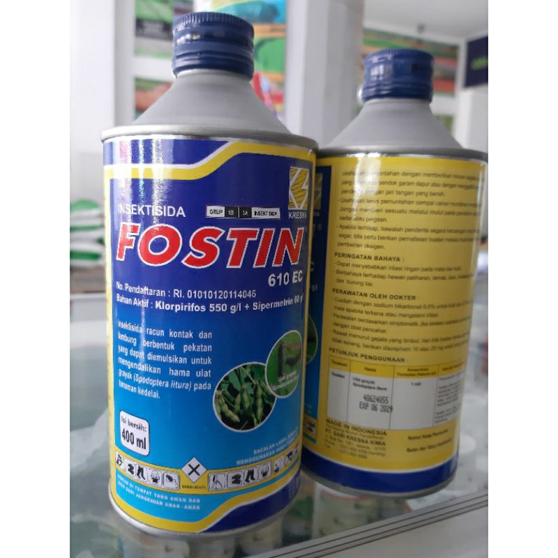 Jual Fostin 610EC 400ml Insektisida Obat Pembasmi Hama Ulat Pada ...