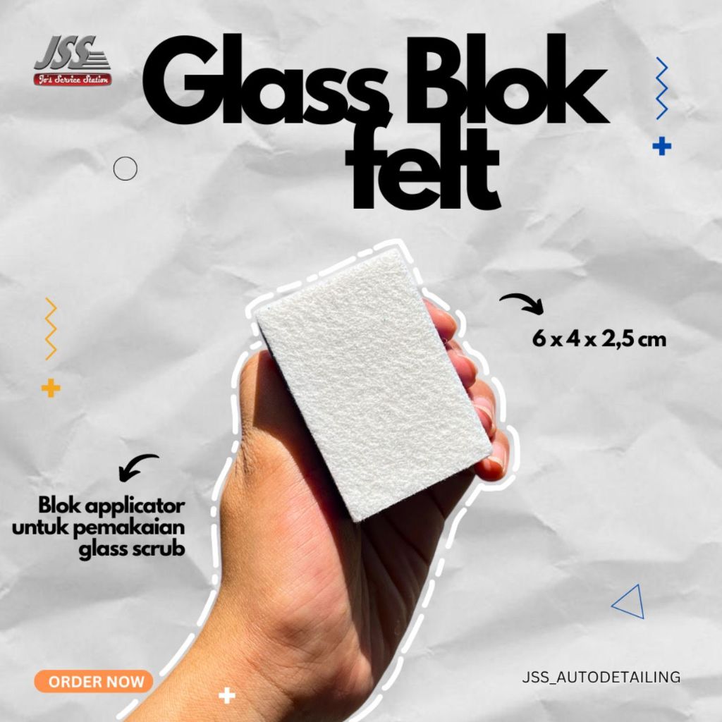 Jual Glass Felt Block - Blok applicator untuk aplikasi glass scrub ...