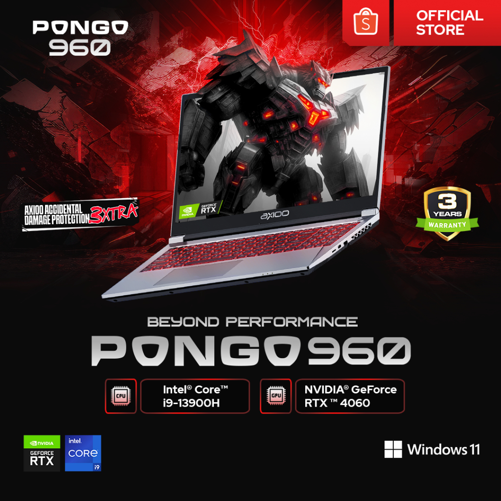 Jual PONGO GAMING Pongo 960 Intel Core i9-13900H/16GB/512GB/RTX 4060 ...