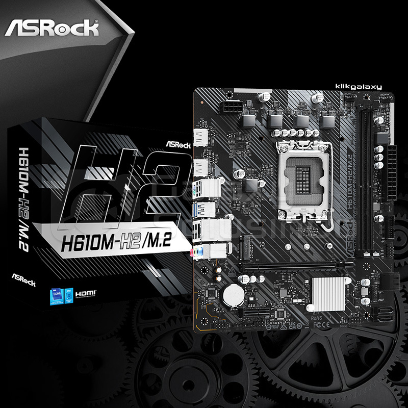 Jual Asrock H610M-H2/M.2 Intel LGA1700 H610 DDR4 - Motherboard Alder ...