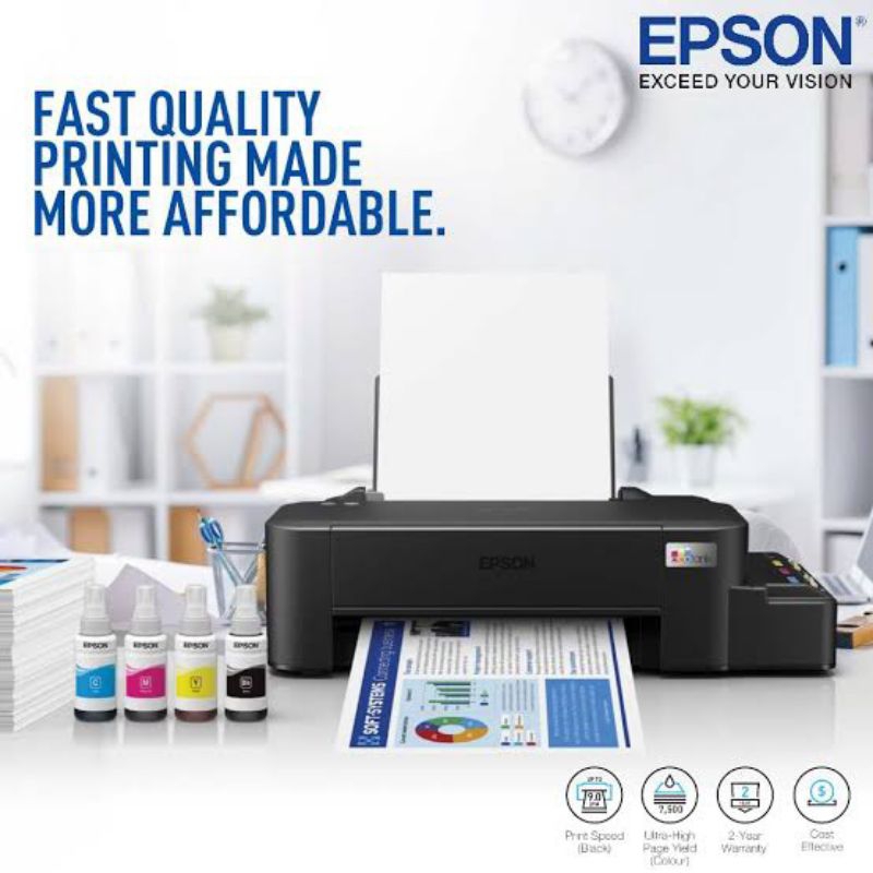 Jual Printer Epson Ecotank L121 L 121 pengganti Epson L120 GARANSI RESMI | Shopee Indonesia