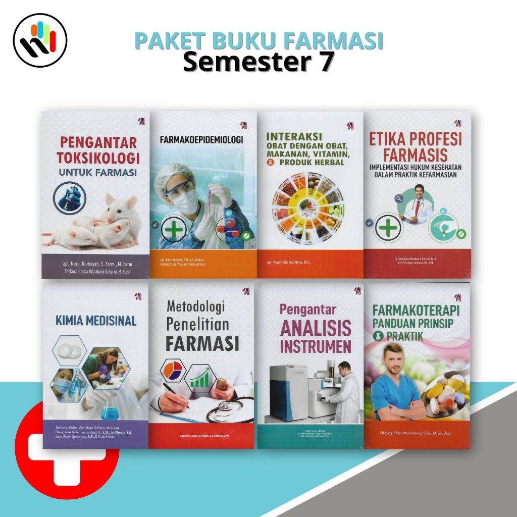 Jual Buku Paket Farmasi Semester 7 : Farmakoepidemiologi, Kimia ...