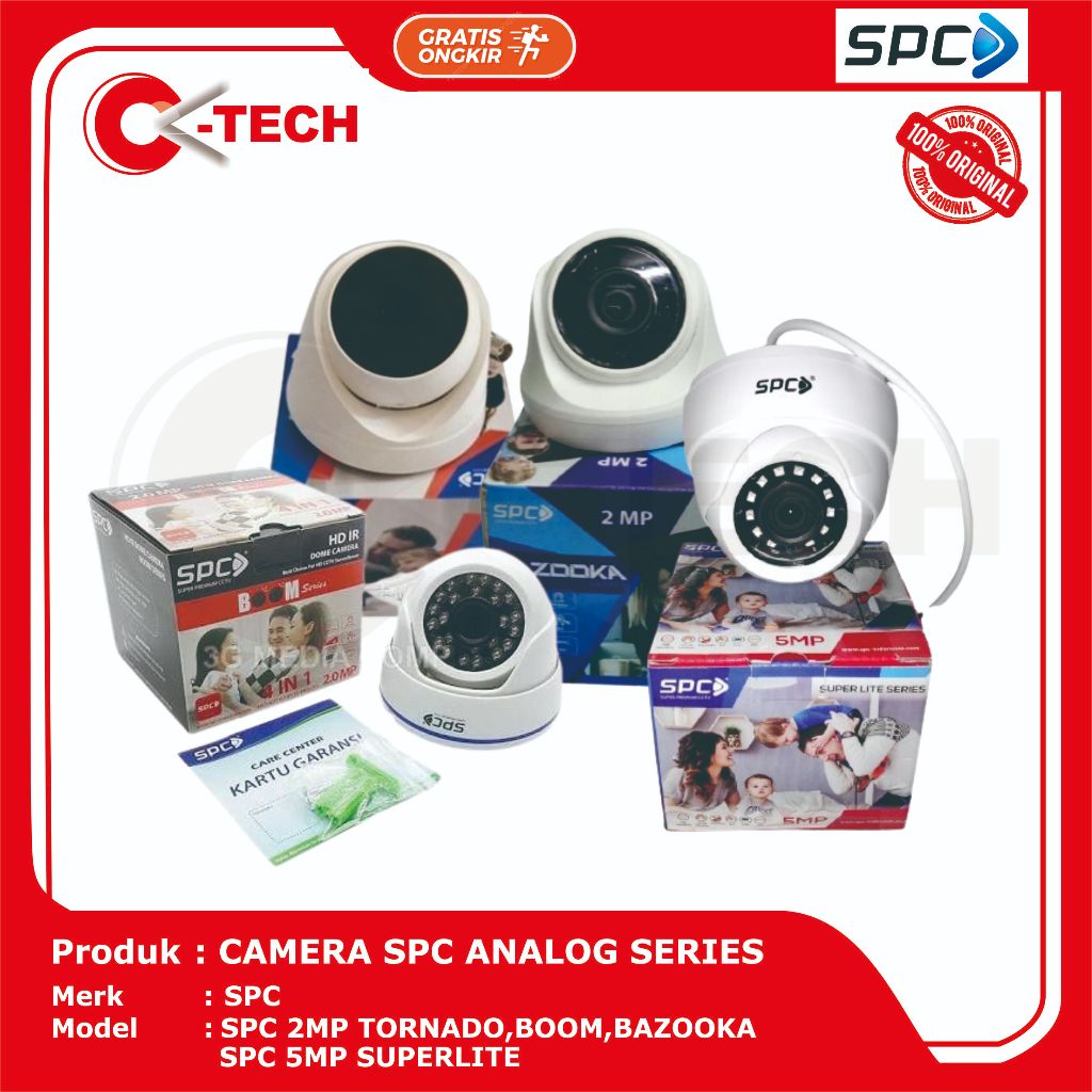 Jual CAMERA SPC ANALOG SERIES BAZOOKA BOOM TORNADO 2MP & SUPERLITE 5MP ...