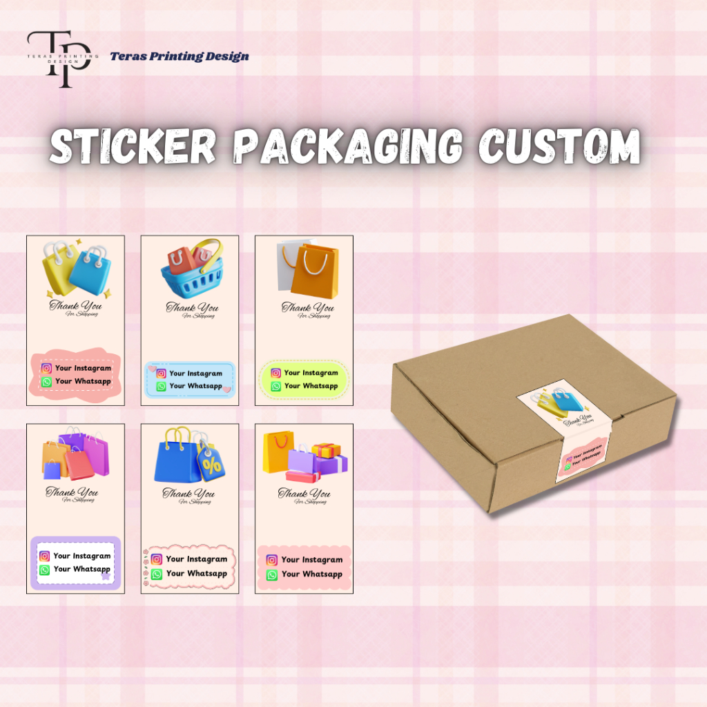 Jual STICKER SEGEL KOTAK SEAL BOX STIKER ONLINE SHOP MURAH CUSTOM ...