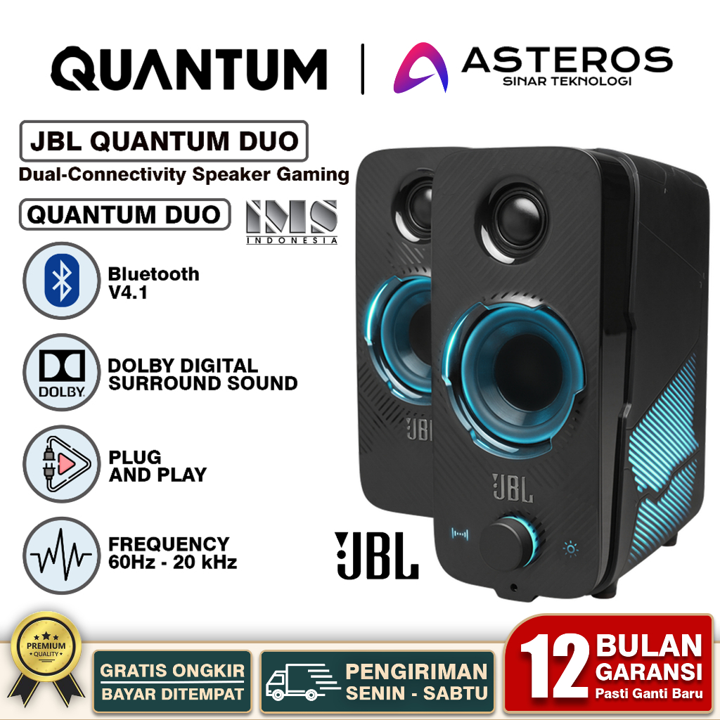 Jual Speaker Laptop / PC / Gaming LED RGB JBL Quantum Duo Speaker ...