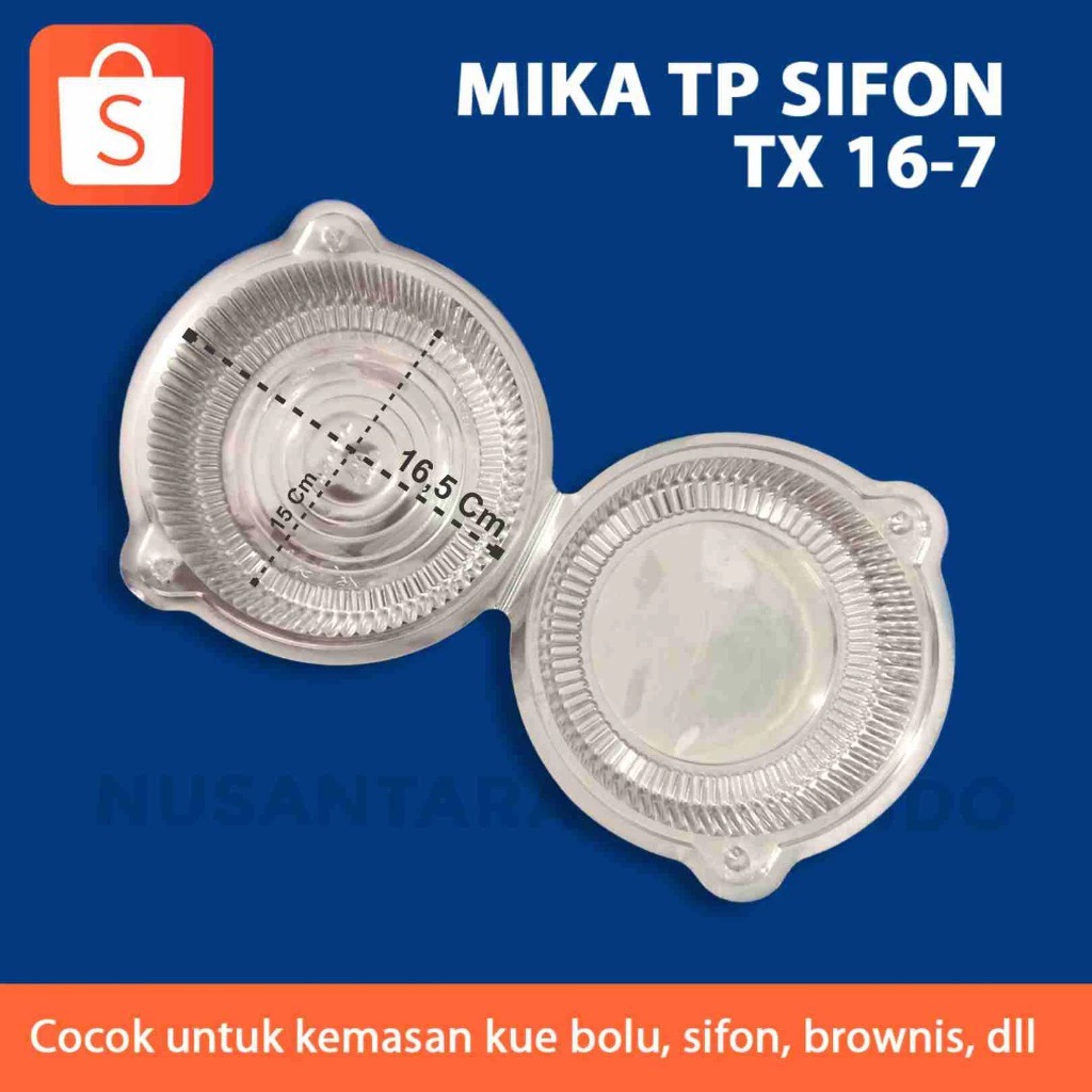 Jual ( ISI 20 PCS ) Mika Sifon Tx-16 / Mika Kue Bolu Bulat 16 Cm Tinggi ...