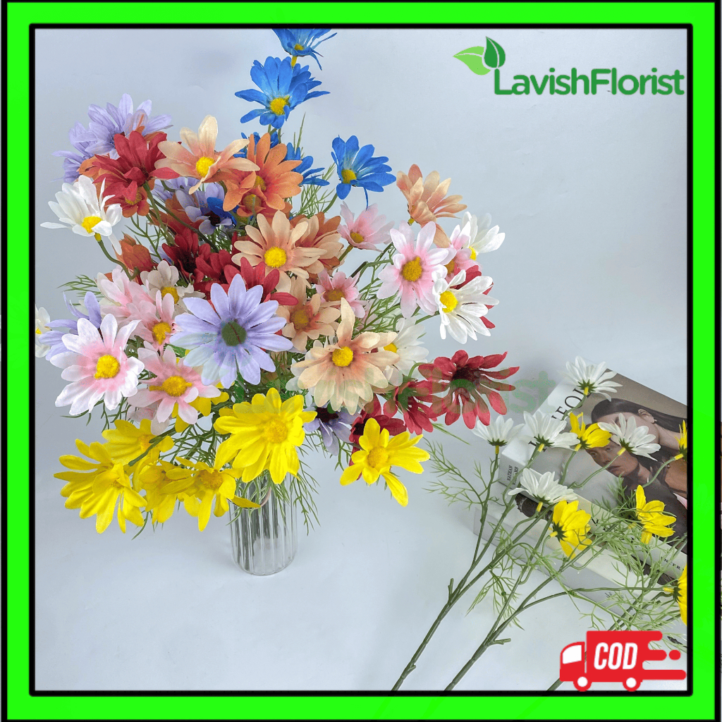 Jual Buket Bunga Daisy Aster Blossom Aster Artificial Tanaman Hias ...