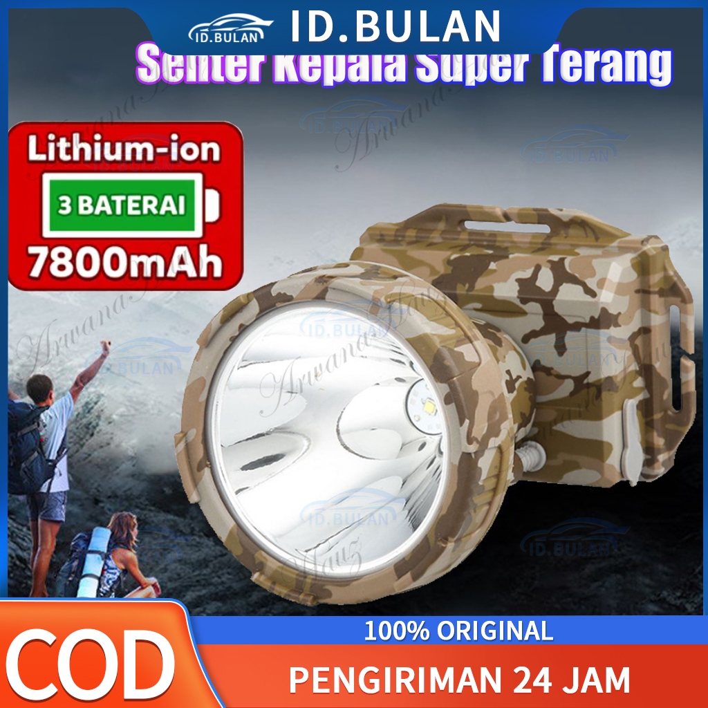 Jual Senter kepala Cas MS 309 SOBIG 30 WATT 30W QLED LED T6 MURAH SUPER ...