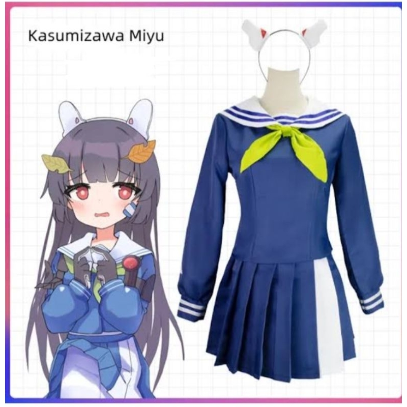 Jual KOSTUM COSPLAY KASUMIZAWA MIYU BLUE ARCHIVE/KOSTUM COSPLAY GAME ...
