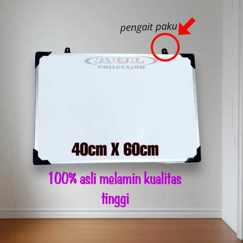 Jual 40X60 papan tulis WHITE BOARD dengan melamin asli | Shopee Indonesia