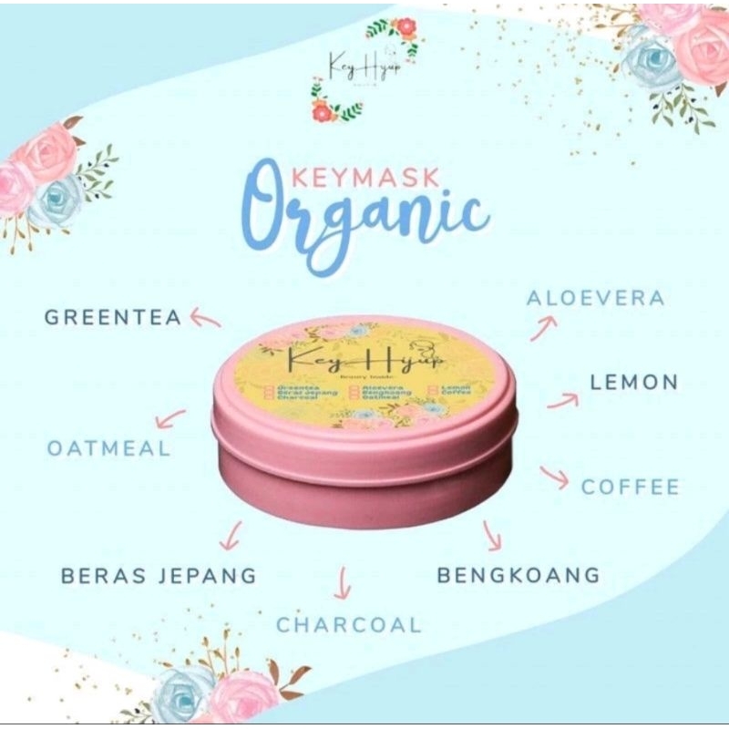 Jual Keymask Organic 65 gr by KeyHijup - Greentea | Shopee Indonesia