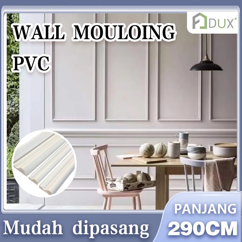 Jual DUX Wall Moulding LAIV PVC Putih List Dinding Lis ProfilWall ...