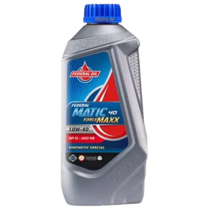 Jual OLI OIL FEDERAL MATIC FORCEMAXX ABU 10W-40 800ml | Shopee Indonesia