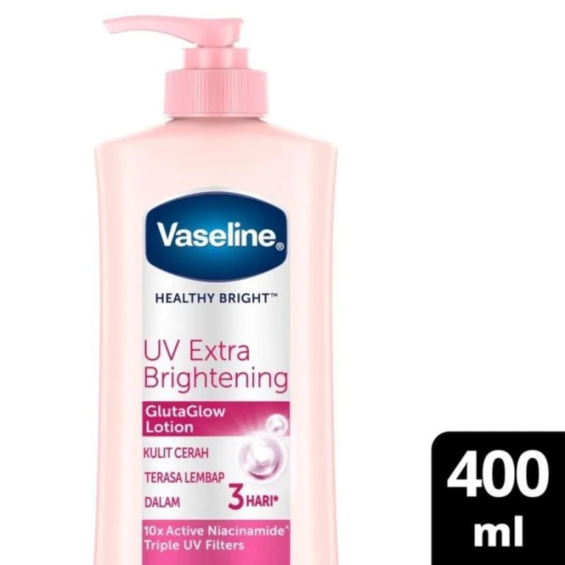 Jual Vaseline Healthy Bright UV Extra Brightening Body Lotion 400ml ...