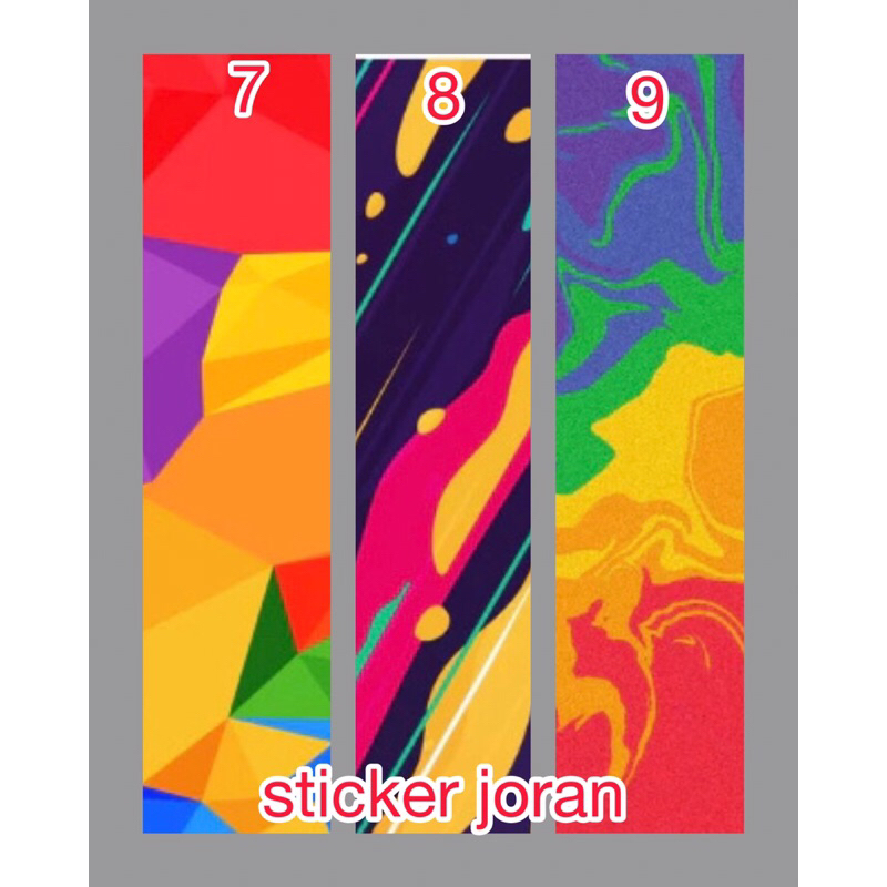Jual stiker variasi joran uk 2,5x25cm sticker decal tahan air joran ...