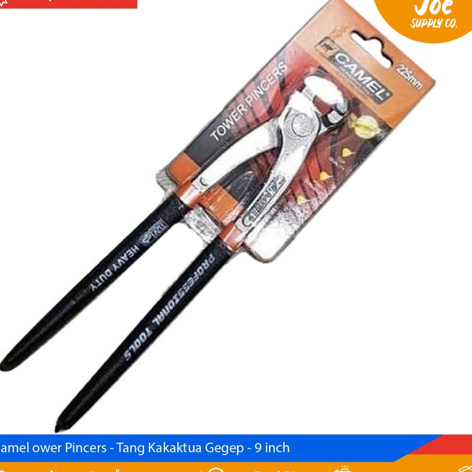 Jual Camel Tang Kakak Tua Gegep Catut Tang Potong Kawat 9 Inch | Shopee ...