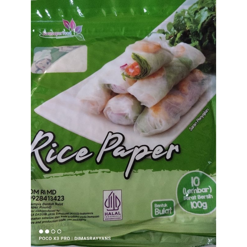 Jual RICE PAPPER JAVASUPERFOOD | Shopee Indonesia