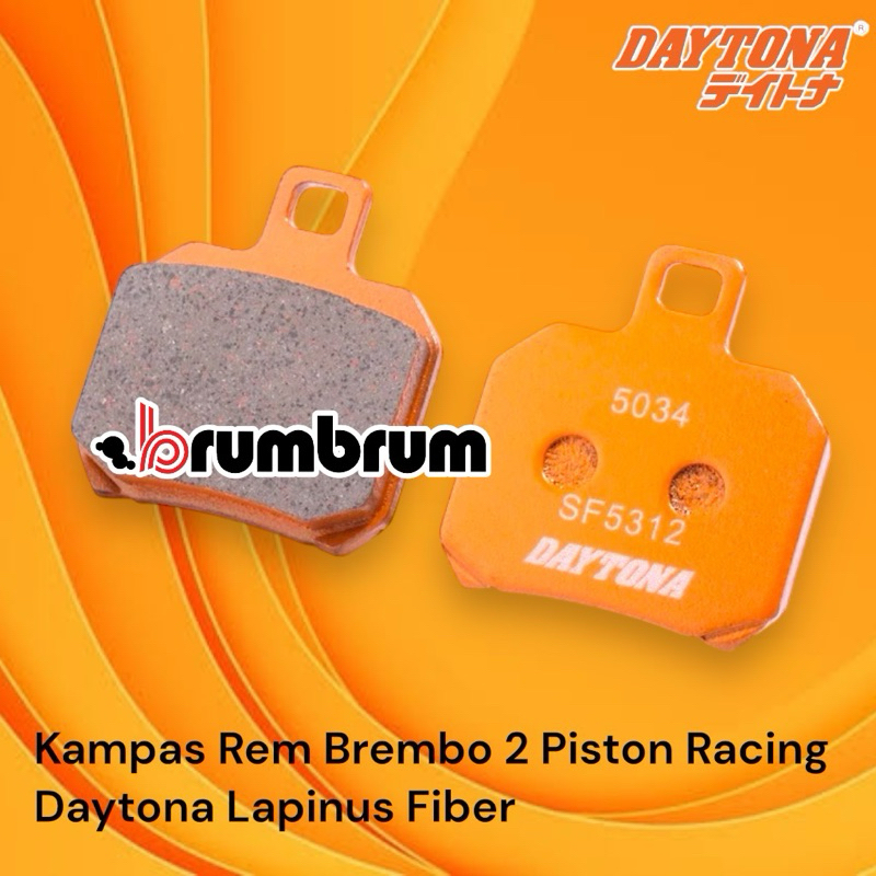 Jual (5034) Kampas Rem Brembo 2 Piston Racing Daytona Lapinus Fiber ...