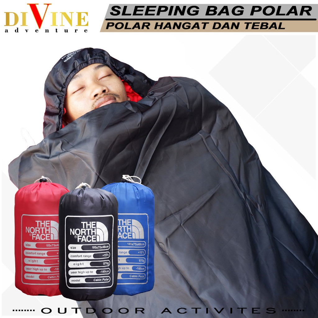 Jual sleeping bag polar cabin kantung tidur hangat selimut camping sb ...