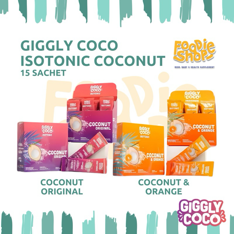 Jual Giggly Coco Isotonic Coconut Box isi 15 sachet | Isotonic Drink ...