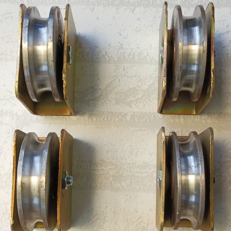 Jual Roda pagar super 10 cm ( Rel behel 16 mm ) | Shopee Indonesia