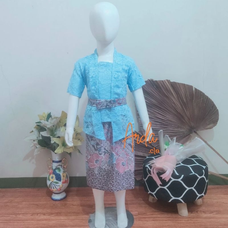 Jual BAJU SET KEBAYA KUTU BARU LENGAN PENDEK ANAK MODERN MODEL PUTU ...