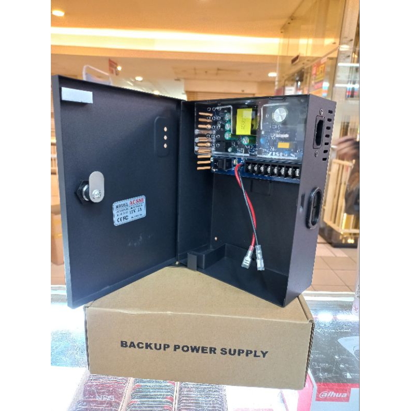 Jual Power Supply UPS Access Control Backup power supply Ups Box 12v 5A ...