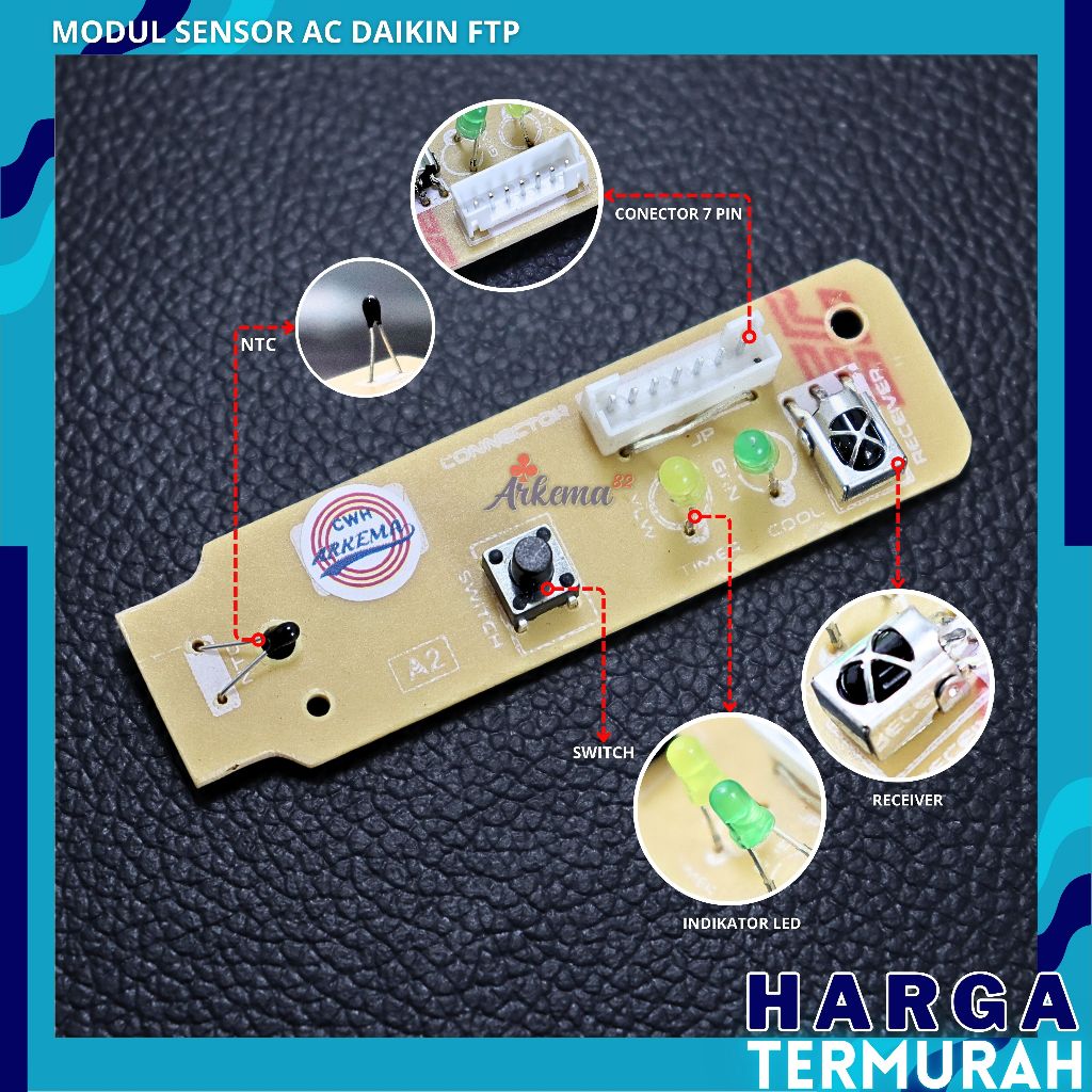 Jual SENSOR AC DAIKIN MALAYSIA FTP 7 PIN | DISPLAY PCB MODUL SENSOR ...