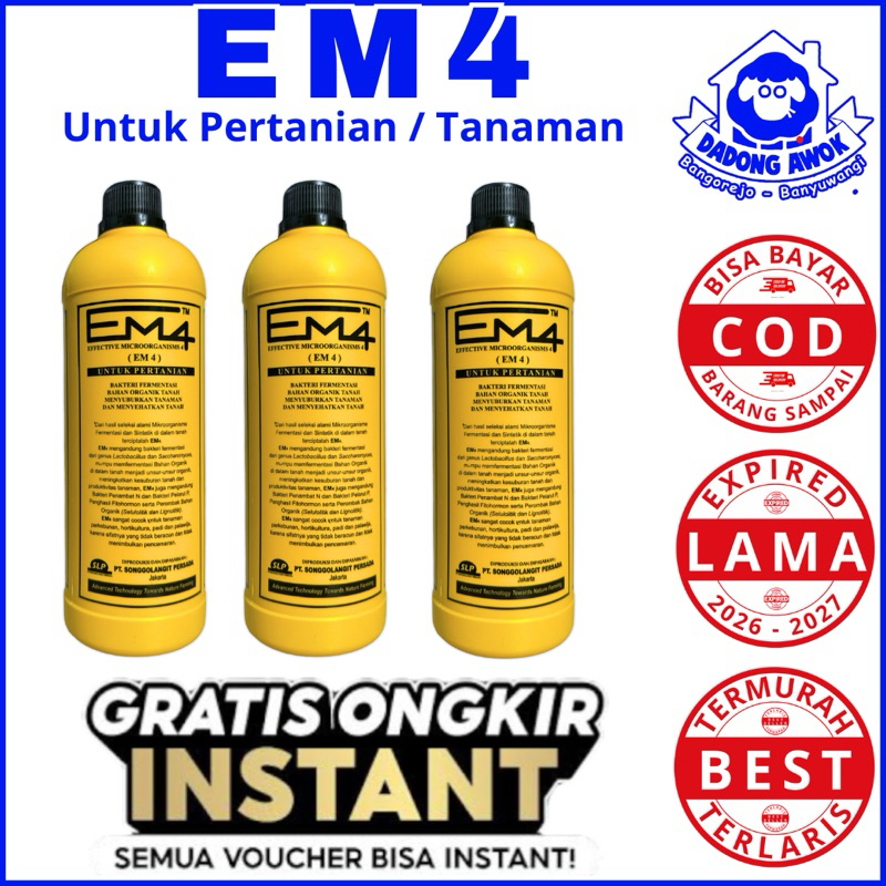 Jual EM4 KUNING 1 LITER - EM4 PERTANIAN - Pengurai pupuk kompos ...